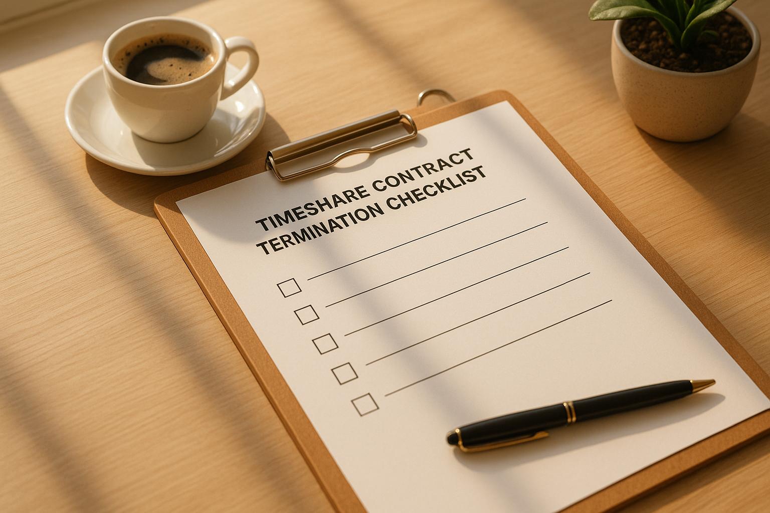 Timeshare Contract Termination Checklist | Aaronson Law Firm