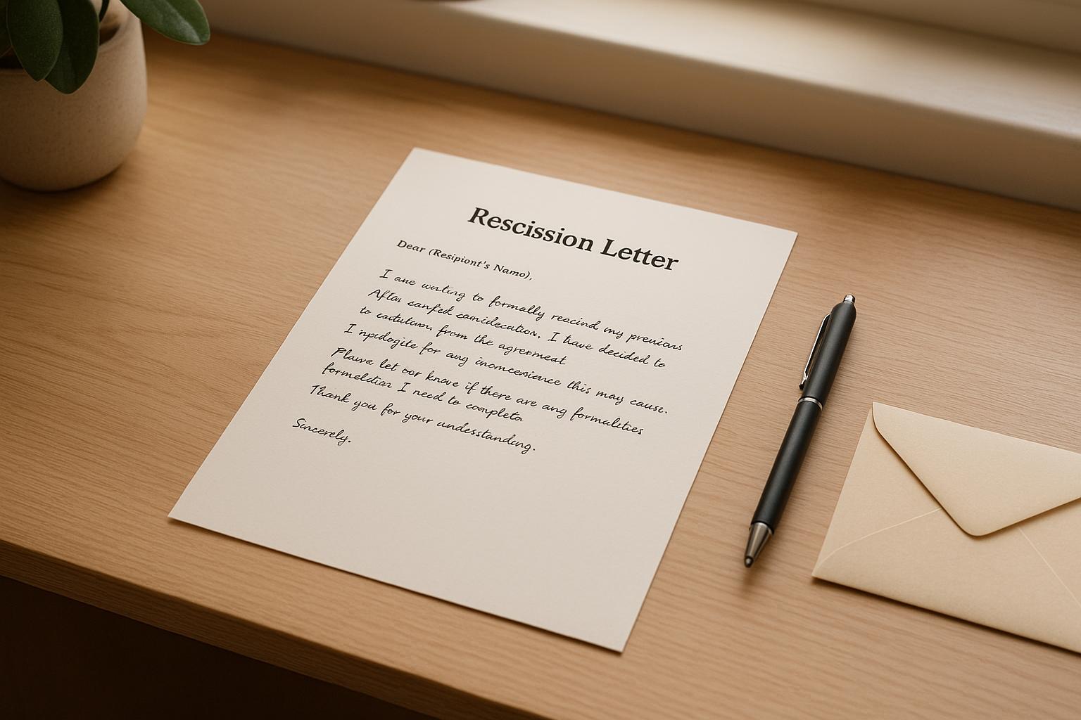 Top 7 Tips for Writing a Rescission Letter | Aaronson Law Firm